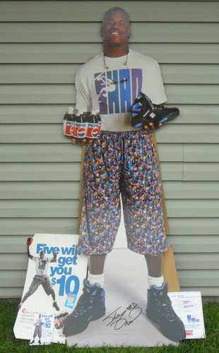 Vintage Shaquille Oneal Cardboard Stand-Up Cutout Life-Size Rare w ...