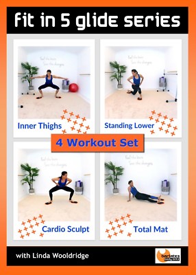 Gliding Disc Gliders Workout DVD Barlates Body Blitz FIT IN 5 GLIDE 4 ...