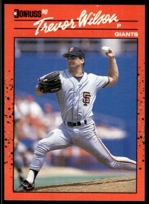 1990 Donruss Baseball Card Trevor Wilson San Francisco Giants #414 | eBay