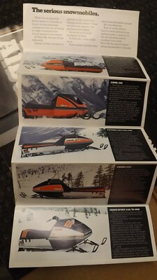 Vtg 1974 Moto-Ski Snowmobile Brochure Cadet Capri Futura Chimo Grand ...