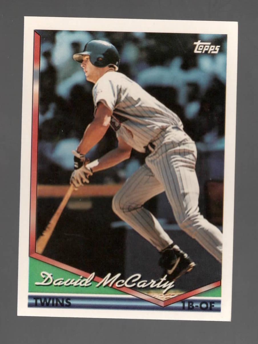 1994 Topps David McCarty Minnesota Twins #156 Near Mint or Better | eBay