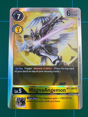 Digimon TCG MagnaAngemon BT1-060 SR Super Rare - Mint | eBay Australia