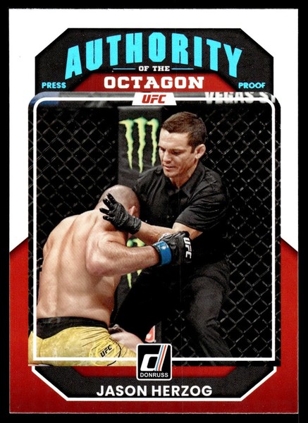 2023 Donruss UFC - Authority of the Octagon Press Proof Teal #223 Jason ...