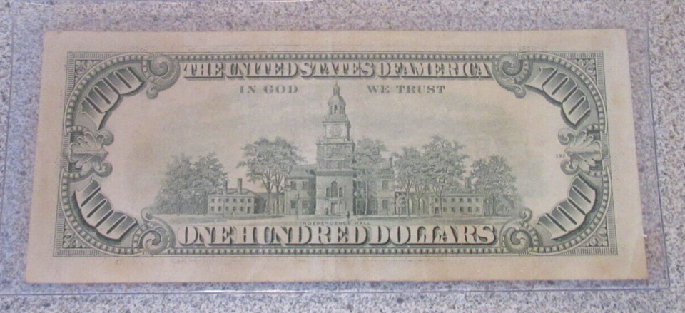 $100 Dollar Bill Old Style 1990. | eBay