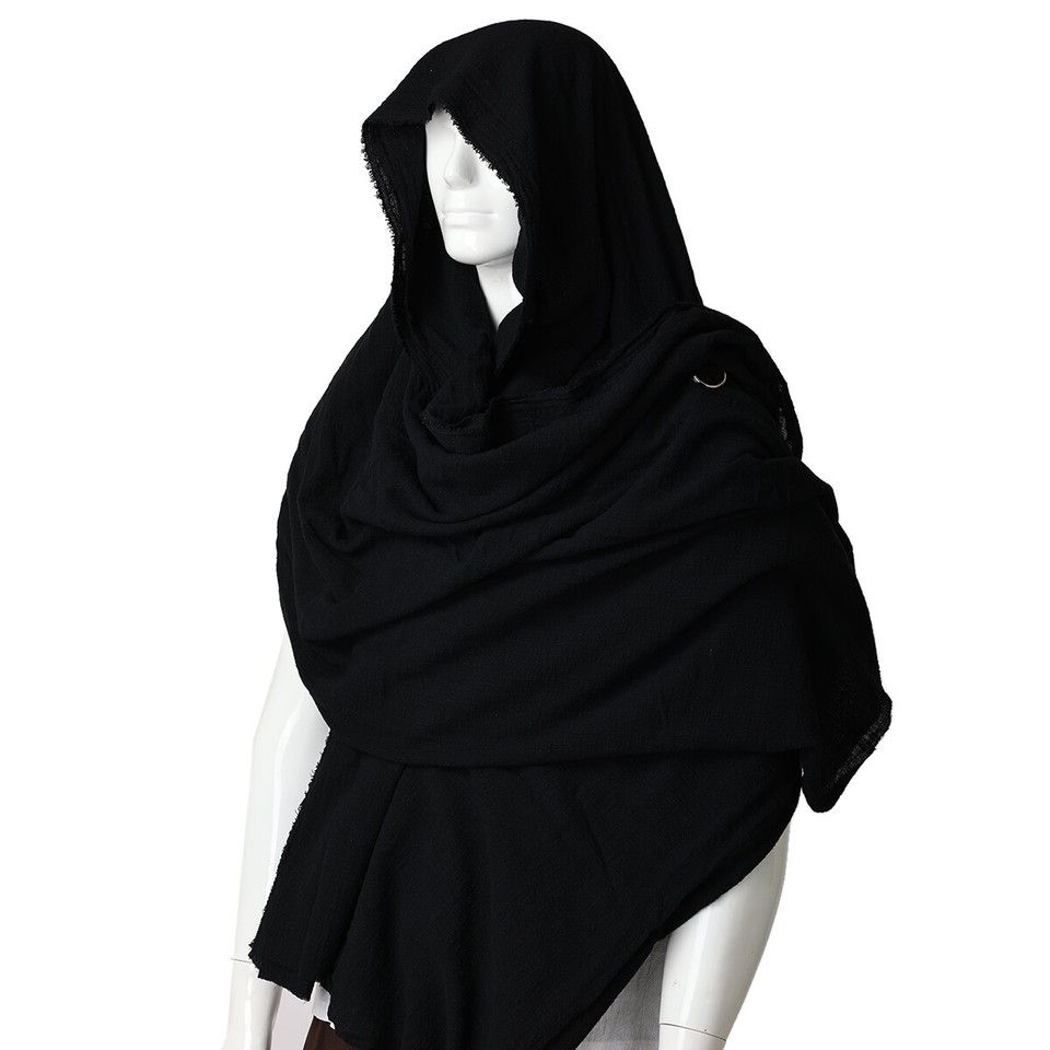 Men Medieval Shawl Post Apocalyptic Shawl Shaman Elven Ranger Cowl ...