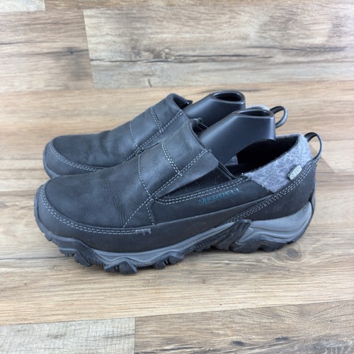 Merrell Size 9 Active Heat Black Leather Select ICE GRIP Women's Slip ...