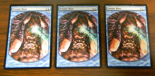MTG Player Rewards Full Art Psionic Blast x3 Very Light Play - Excellent Cond | eBay