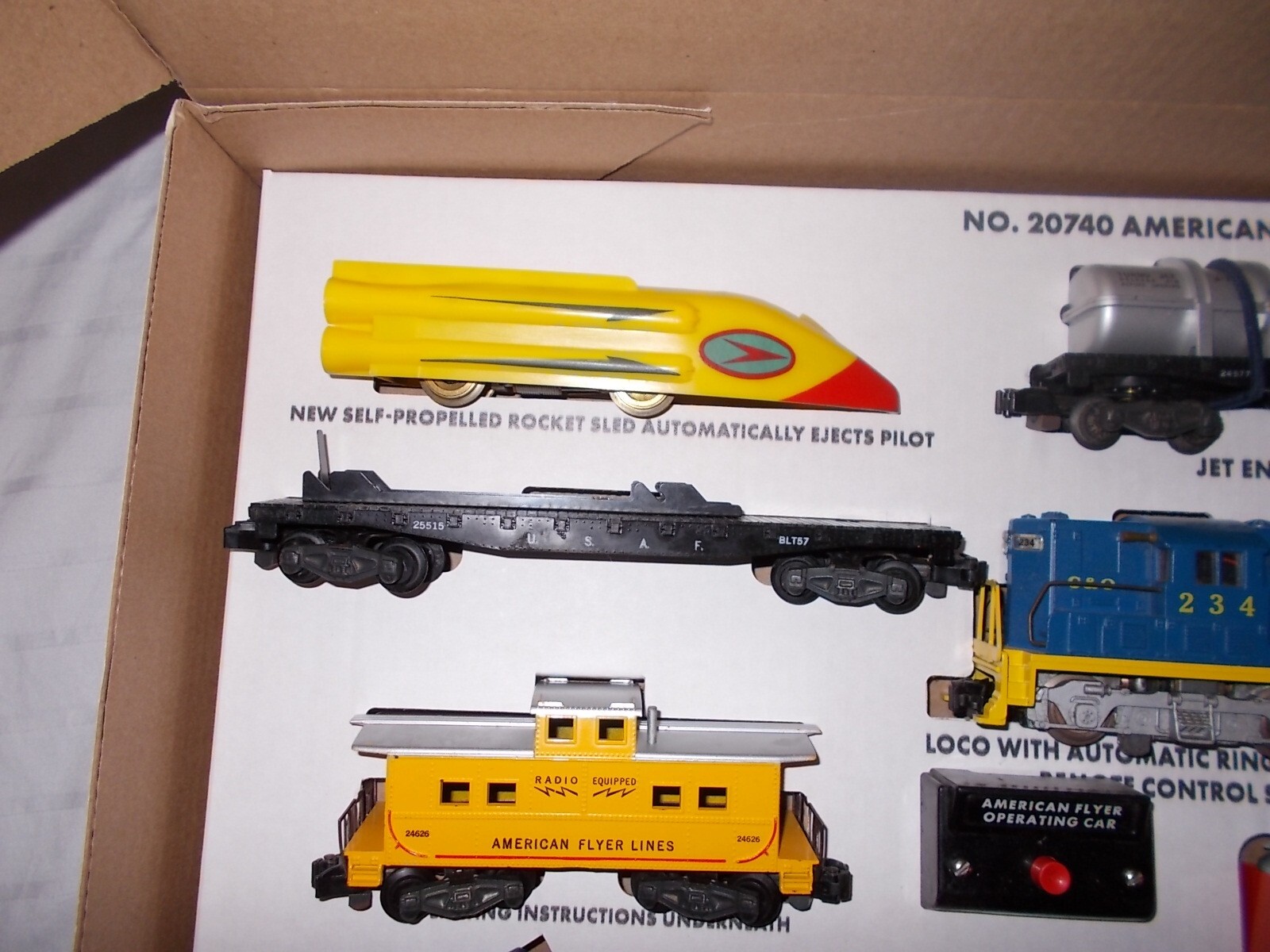 AMERICAN FLYER REPRO 20740 THE DEFENDER SET BOX ONLY( NO TRAINS OR CARS ...