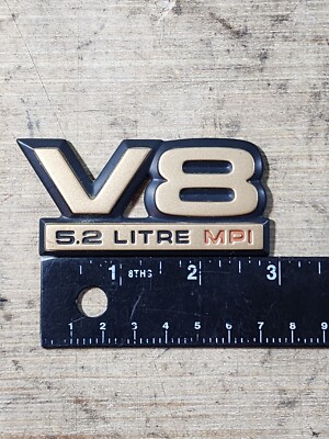 93 - 98 Jeep Grand Cherokee 5.2 V8 Litre MPI Rear Emblem Badge Logo ...