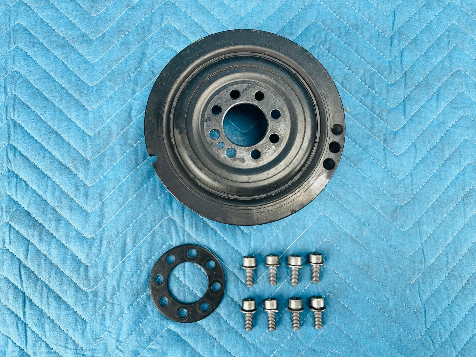 Genuine BMW Crankshaft Pulley Vibration Damper w/ Washer & Bolts ...