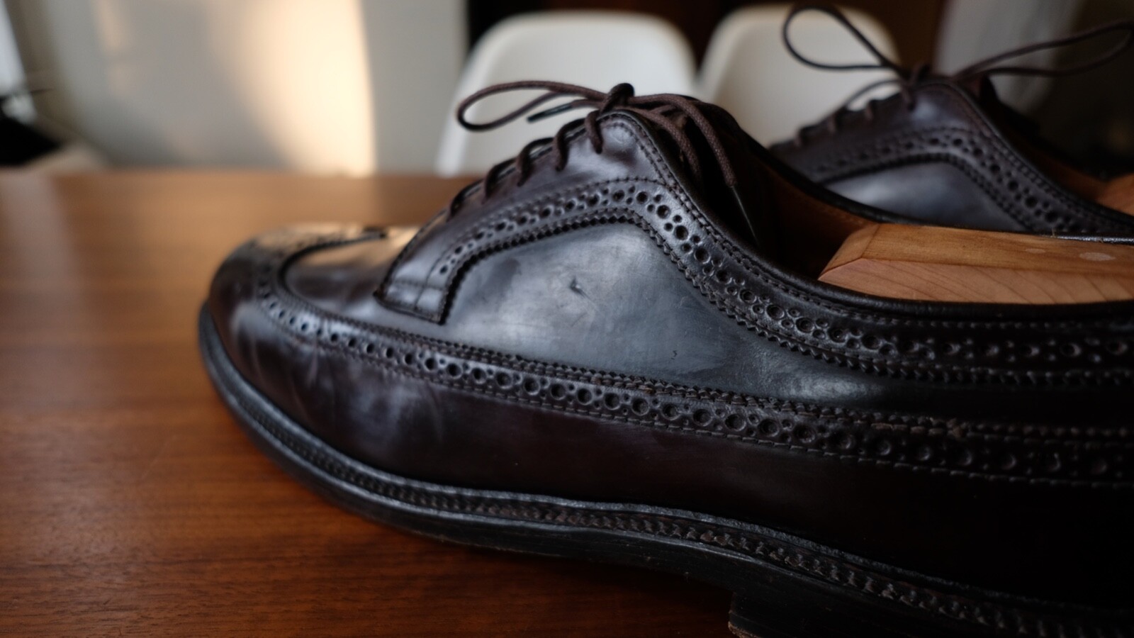 Alden Longwing Brogues Color 8 Shell Cordovan Size 11… - Gem