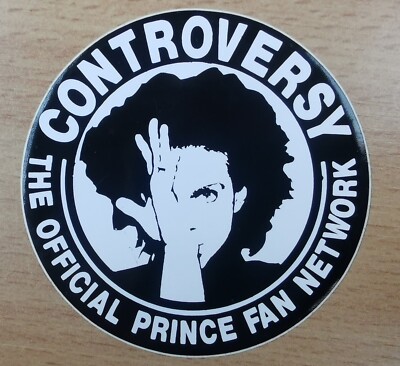 PRINCE STICKER Controversy Official UK Fanclub Promo Only Sticker 2 ...