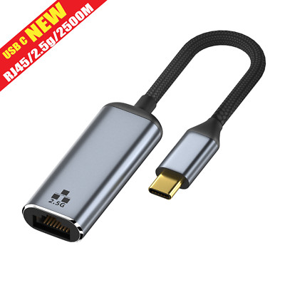 USB Type C To RJ45/2.5g/2500M Adapter LAN network Converter Internet | eBay