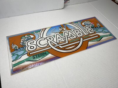 SCRAMBLE BY STERN VIDEO GAME MARQUEE - ORIGINAL VINTAGE ARCADE | eBay