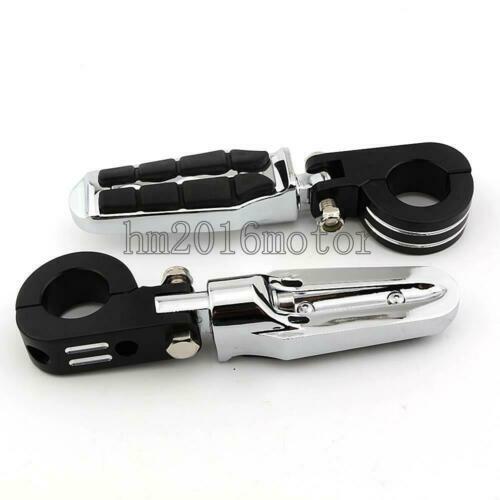 1 1/4" Highway Motorcycle Foot Pegs Footrest Pedals Crash Bar for ...