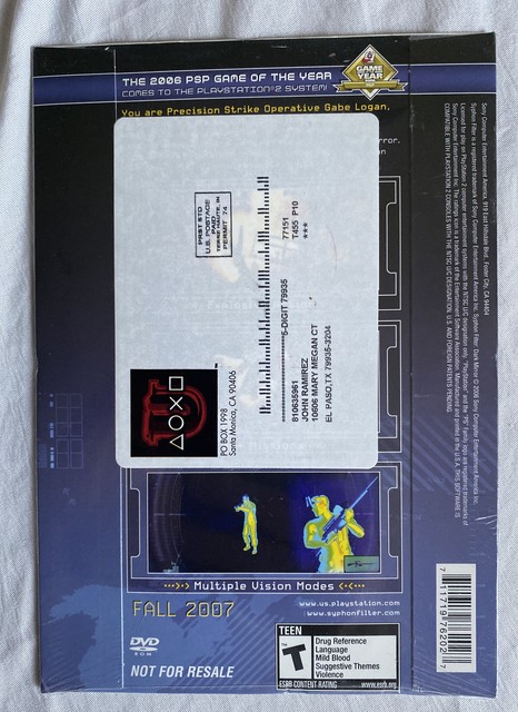 Syphon Filter: Dark Mirror (Demo Disc) (Sony PlayStation 2, 2007) for ...