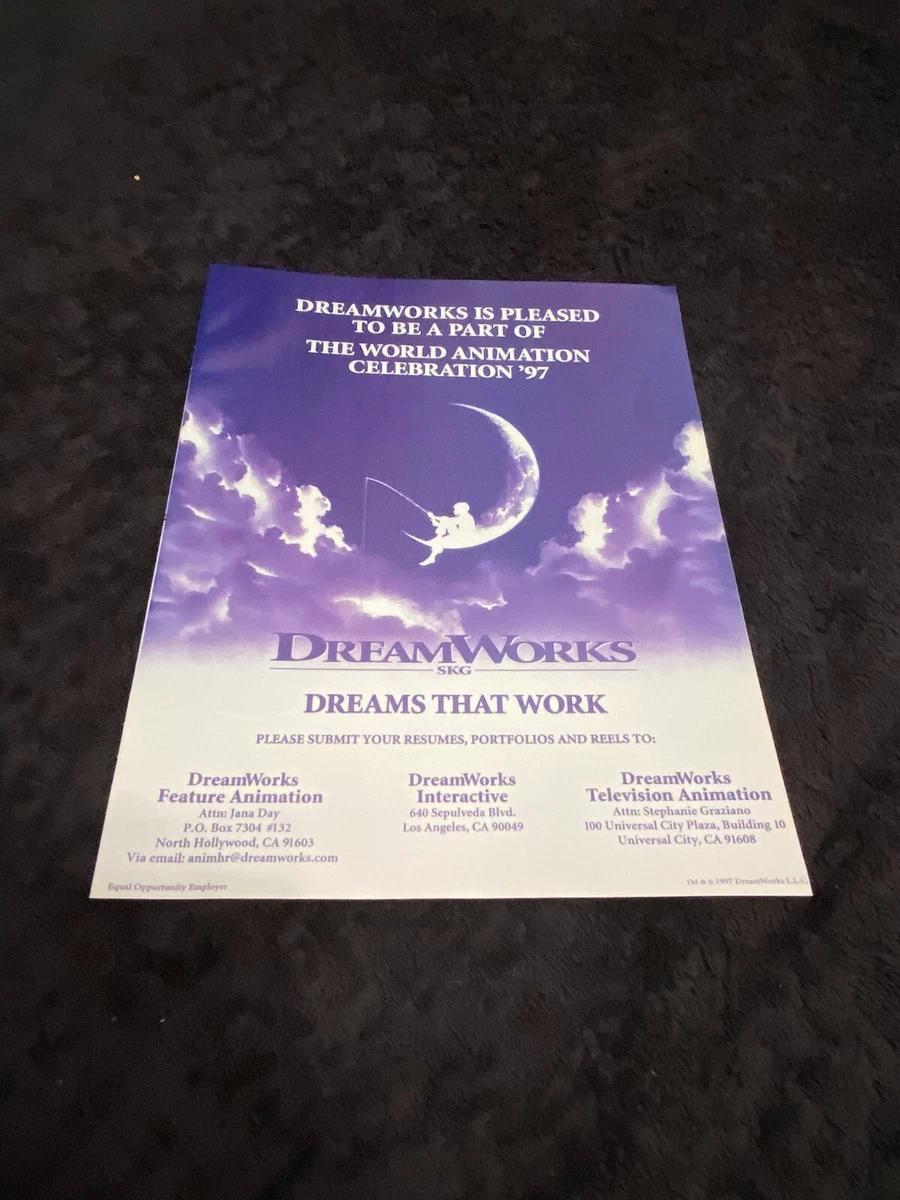 Dreamworks Boy Fishing On The Moon