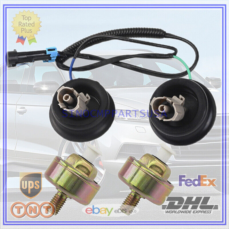 2PCS Knock Sensor For LS1 LQ4 LQ9 6.0 5.3 5.7 Knock harness 10456603 ...