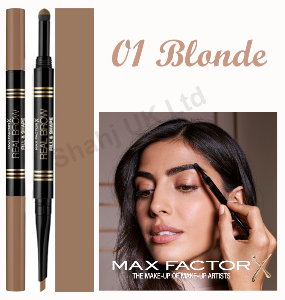 MAX FACTOR Real Brow Fill and Shape Eyebrow 2-in-1 Pencil 01 Blonde HD ...