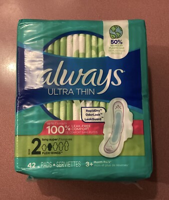 Always ultra thin size 2 flex wings 42 count | eBay