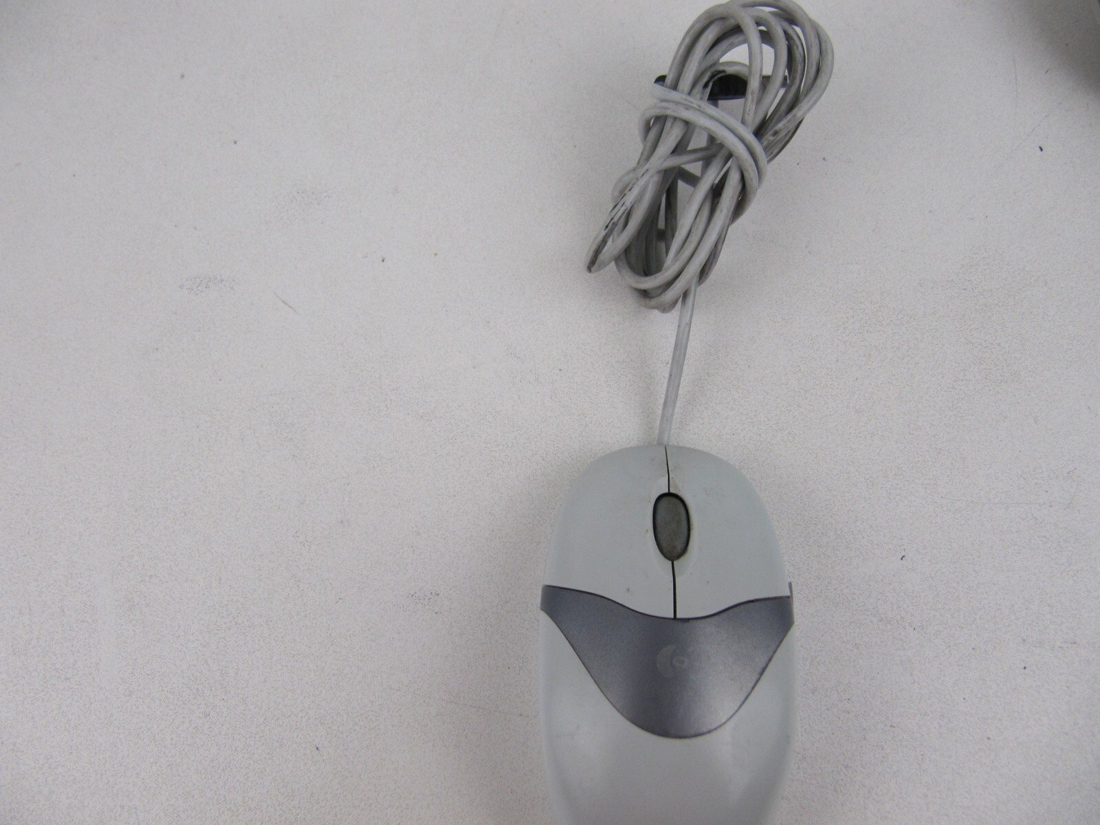 LOGITECH USB MOUSE CORDED OPTICAL TRACKING WIRED WHITE PC SCROLL WHEEL ...