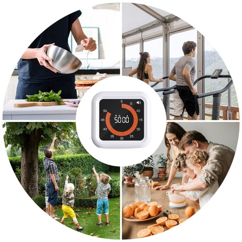 Digital Timer Space Saving Bathroom Visual Clock, for Kitchen Home and ...