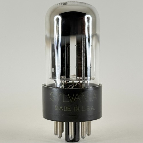 Tested Balanced Sylvania 6SN7GTB Tube Black Plates Chrome Dome Code BC ...