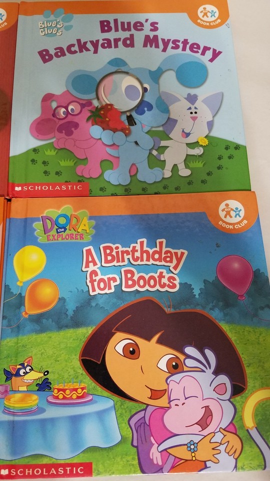 LOT OF 9 Scholastic Nick Jr Book Club Books Dora Oswald Blues Clues ...