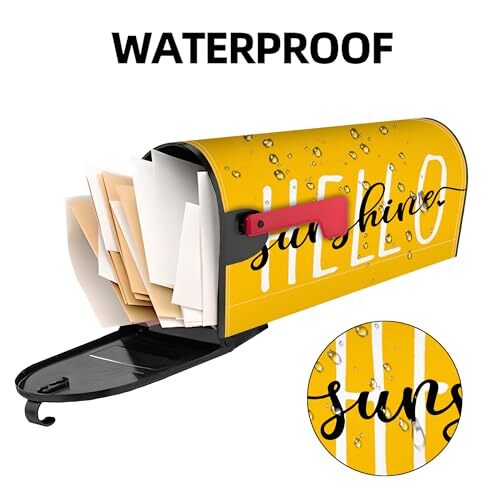 Spring Summer Mailbox Cover 21x18 21x18 inch 07.hello Sunshine Mailbox ...