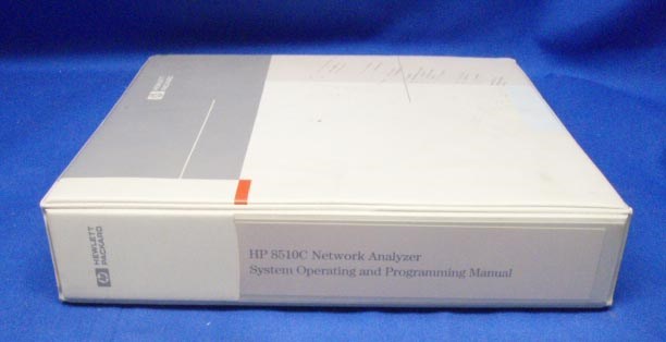 HP 8510C Network Analyzer Op & Programming Manual | eBay