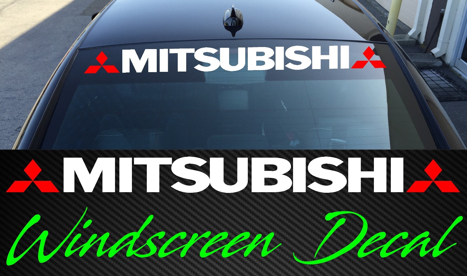 For Mitsubishi Windshield Logo sticker Lancer Triton outlander ...