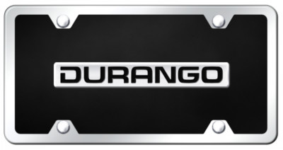 Dodge Durango Name Plate Black Acrylic Kit License Plate Frame Official ...