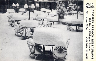 Jacques French Restaurant Michigan Ave Chicago IL Outdoor Dining Winter ...
