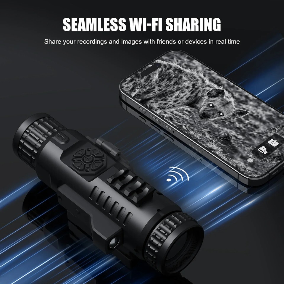 2560x1920P Digital Night Vision Rifle Scope 5-20X Hunting Monocular W ...