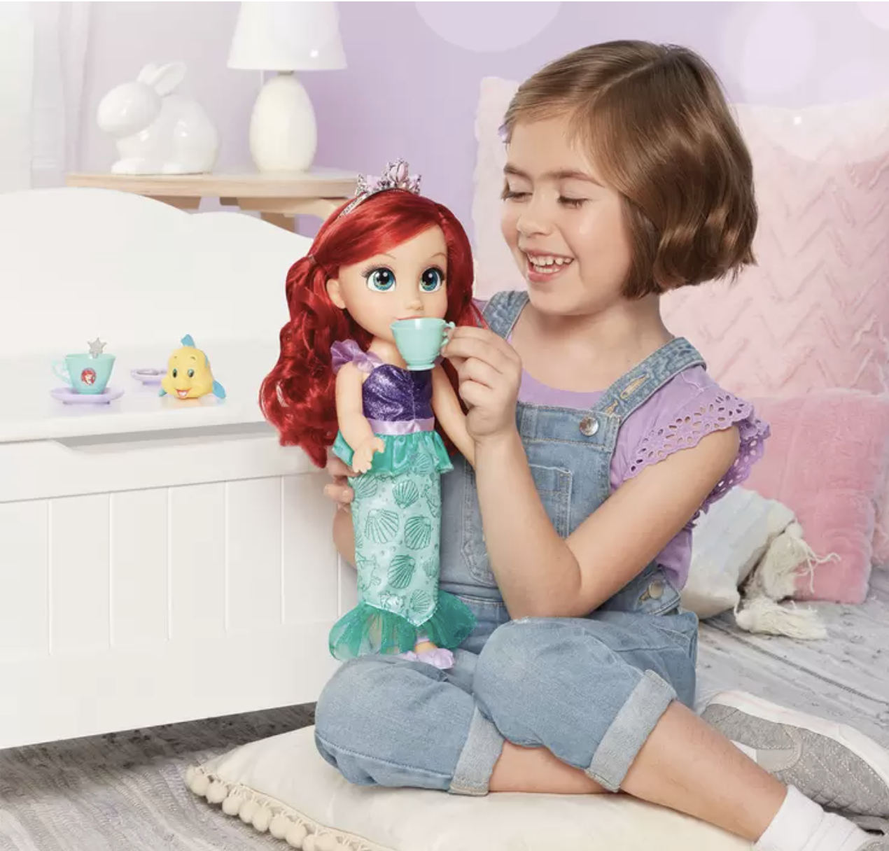 Disney Princess Tea Time Toddler Doll - Elsa Anna Ariel Moana Rapunzel ...