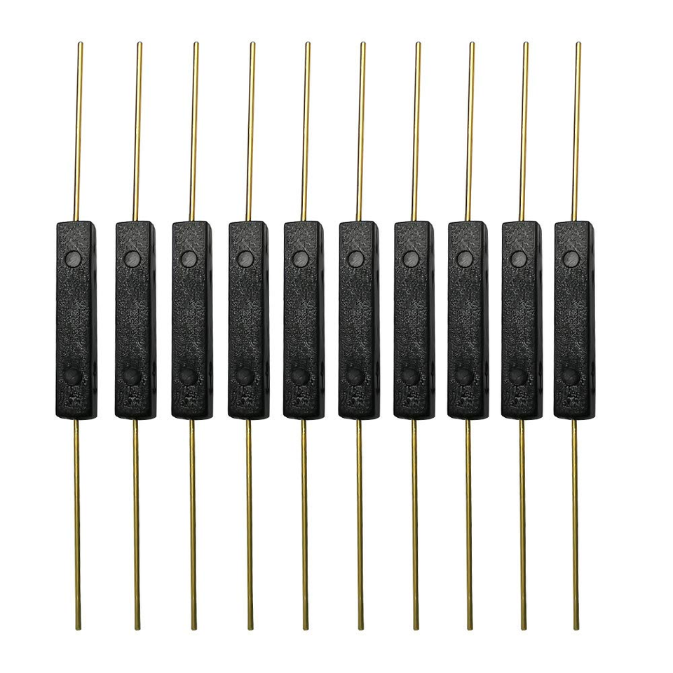 10Pcs Plastic Reed Switch Reed Contact Normally Open (N/O) Magnetic ...