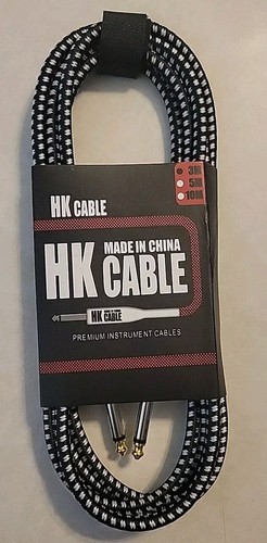 HK Cable 10ft/3M Instrument Cable Noise Reduction Gold Plated Plug /1/4 ...