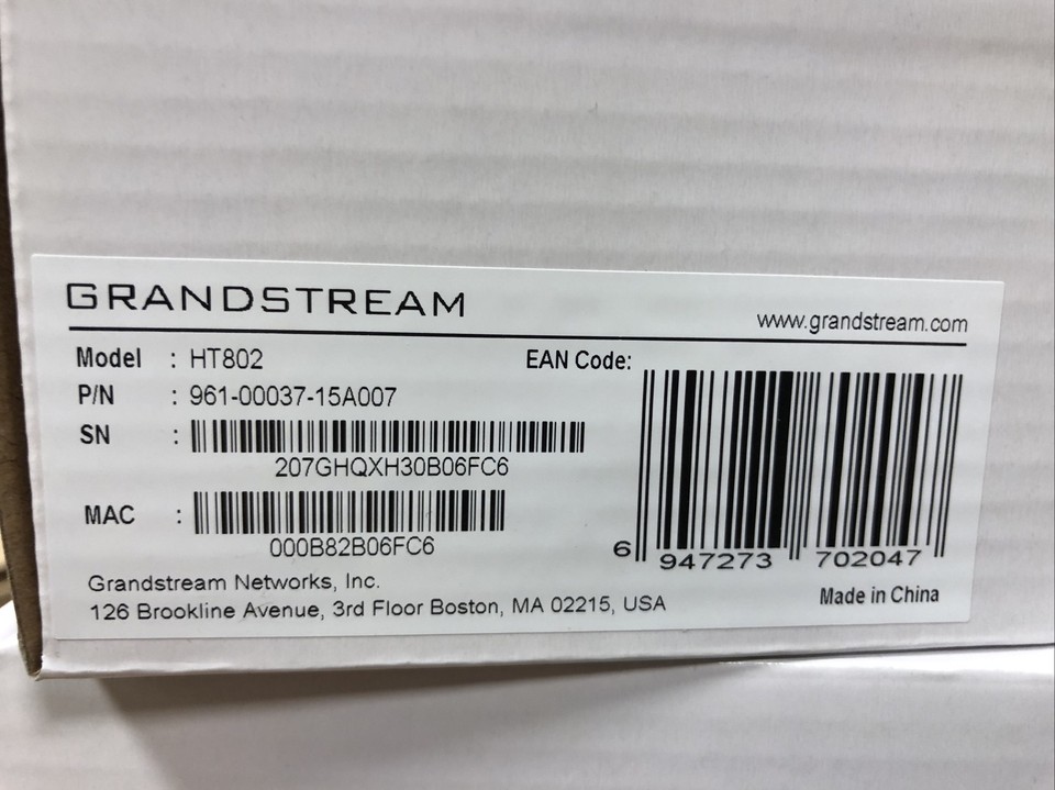 Grandstream HT802 2 Port Analog Telephone Adapter VoIP Phone & Device ...