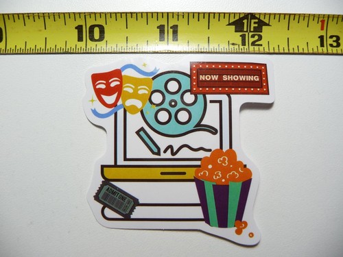 THEATRE NOW SHOWING POPCORN STICKER DECAL STAGE PLAY ACT ACTING | eBay