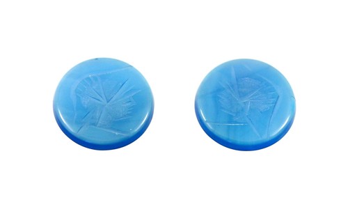 Blue Onyx Roman Warrior Intaglio Loose Stones 15mm Round [1 Pair] | eBay