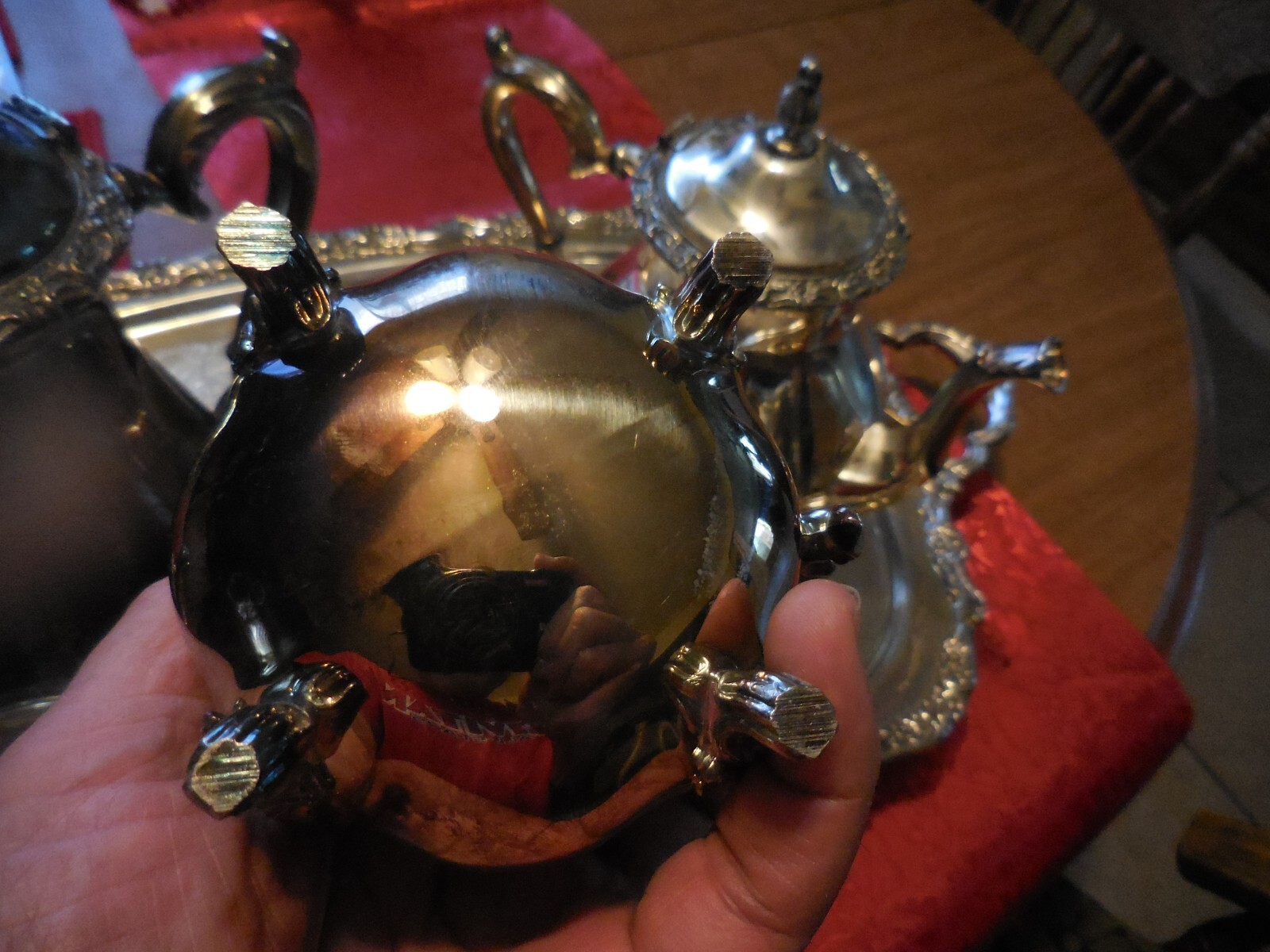 3 Piece Set Webster Wilcox Oneida USA Silver Plated Tea/Coffee Set with ...