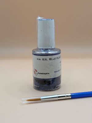 For KIA Code B3L Blue Flame Touch Up Paint + Free Fine Tipped Brush ...