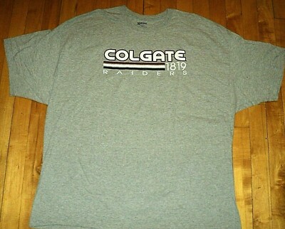 COLGATE UNIVERSITY Raiders New York State NEW Established 1819 T Shirt ...