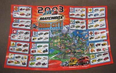 Matchbox Superfast 2003 Hero City Collection Poster | eBay UK