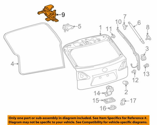 68910-48023 Toyota Unit assy, power back door 6891048023, New Genuine ...