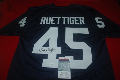 RUDY RUETTIGER "RUDY" Signed NOTRE DAME JERSEY JSA COA Witnessed ...