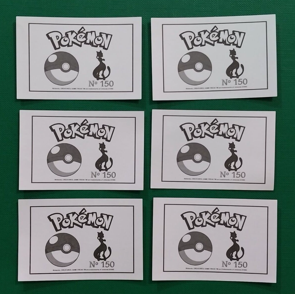 POKEMON INDIGO LEAGUE Sticker #150 MEWTWO South America Edition PERU ...