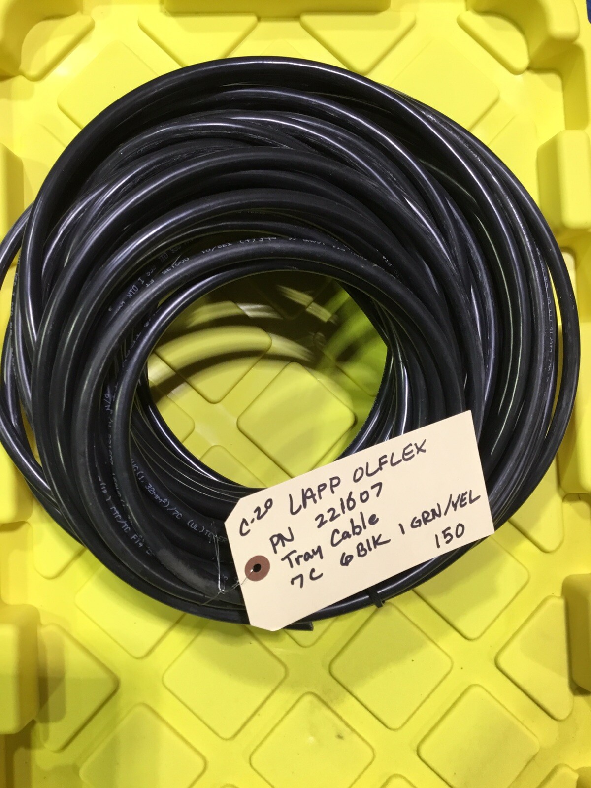 150' LAPP GROUP 221607 16 AWG 7C FINELY Stranded BC PVCN TRAYFLEXII ...