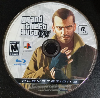 Grand Theft Auto IV {PS3 2008 ROCKSTAR GAMES} RATED M- BLUERAY DISK | eBay