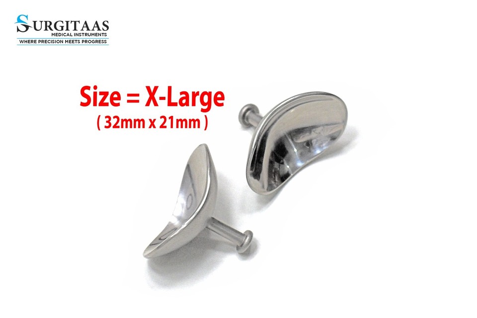 Corneal Eye Shield Stainless Steel | XL 32mm X 21mm | Laser Eye ...